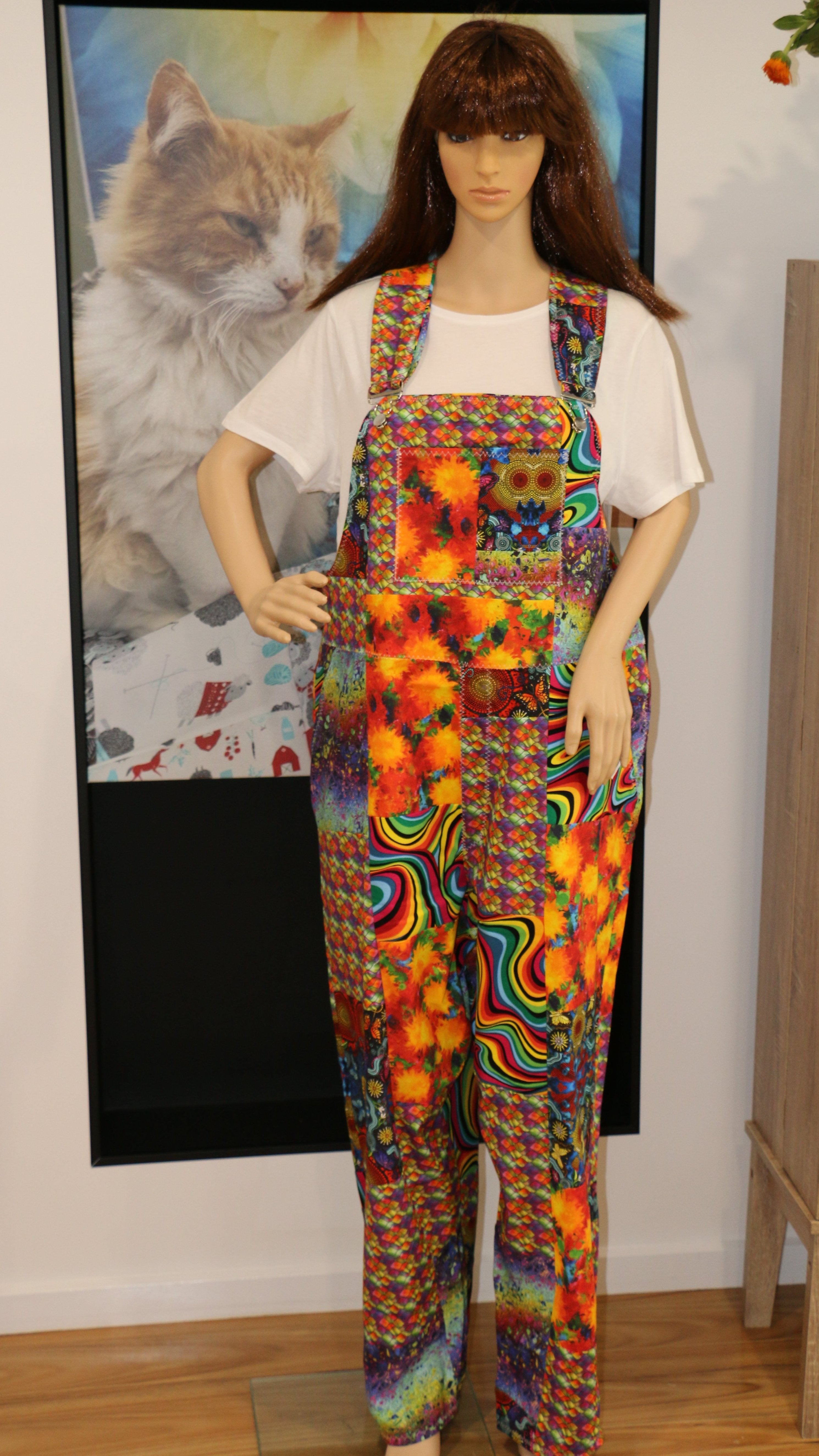 Rainbow Splash Overalls – Made By Missie